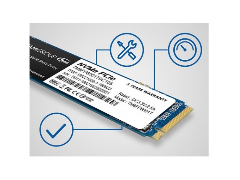 TEAM GROUP M.2 2280 128GB MP33 SSD PCIe Gen3 x4, NVM Express, 1500 ...