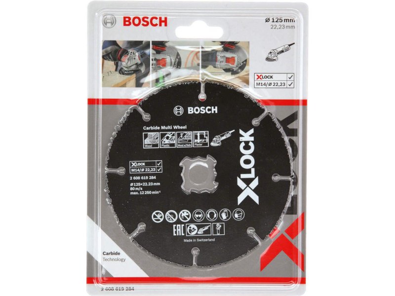 BOSCH X-LOCK Carbide Multi Wheel 125 mm - 2608619284 cena ...