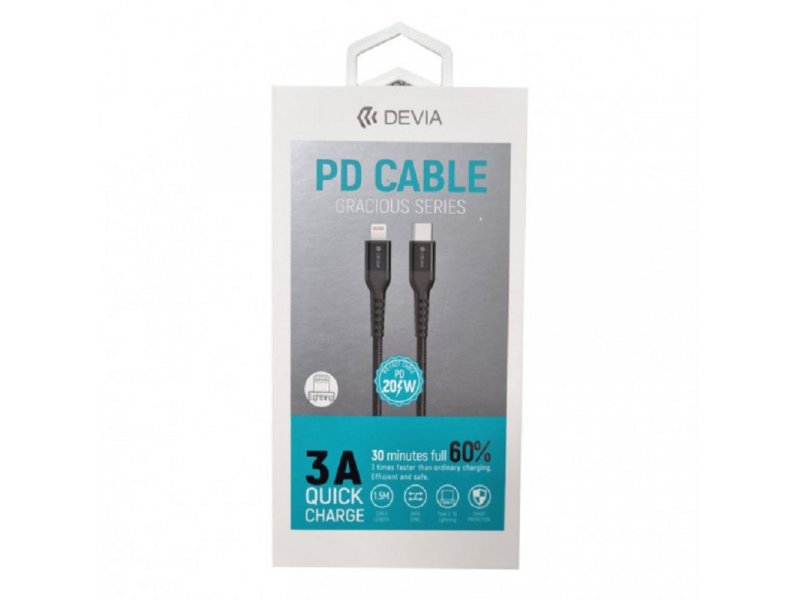 DEVIA Kabl Gracious series PD LIghtning 1.5m 3a crna cena ...