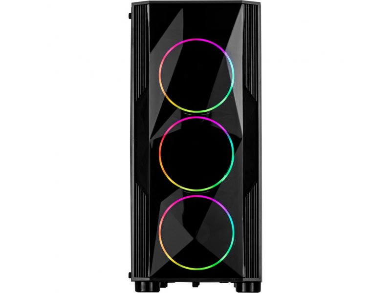 INTER TECH Kućište Case ATX A-3401 Chevron Midi, bez napajanja ...