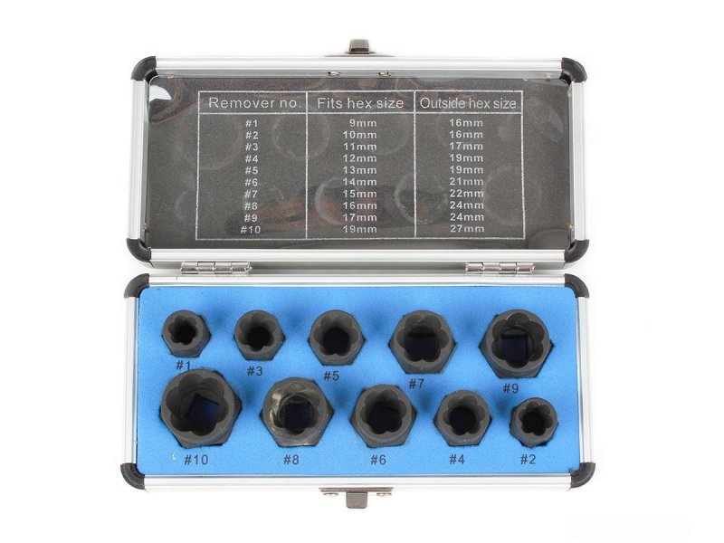 WOMAX Ključ nasadni 3/8 za oštećene navrtke i vijke set 10 kom cena ...