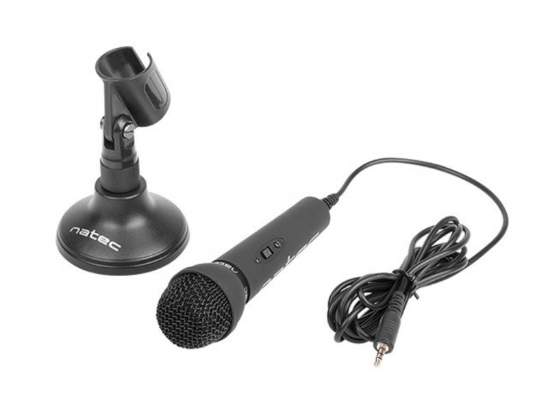 NATEC NMI-0776 ADDER Dynamic Microphone Stand 3.5mm mikrofon cena ...