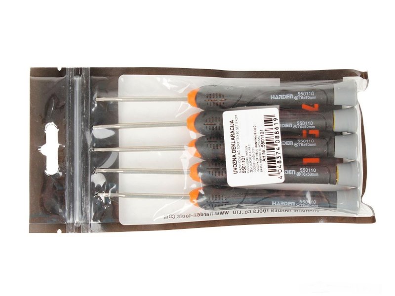 HARDEN Odvijač torx t6 x 50 set 5 komada 5501101 cena karakteristike ...