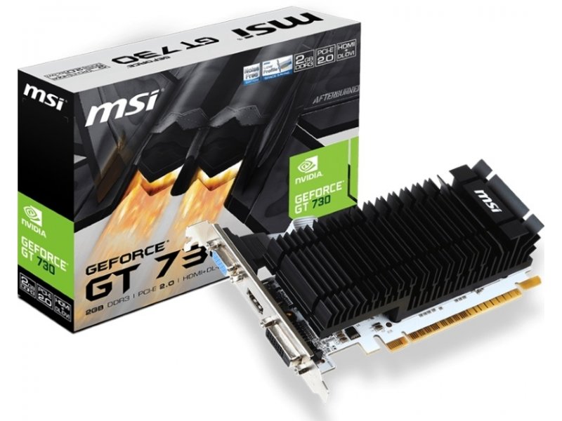 MSI NVidia GeForce GT 730 2GB 64bit N730K-2GD3H/LP Graficka kartica ...