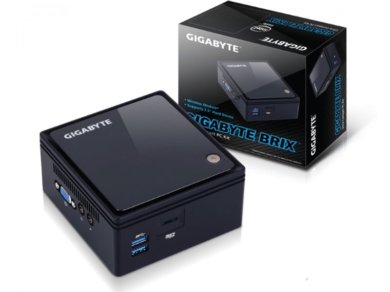 GIGABYTE GB-BACE-3000 BRIX Mini PC Intel Dual Core N3000 1.04GHz (2 ...