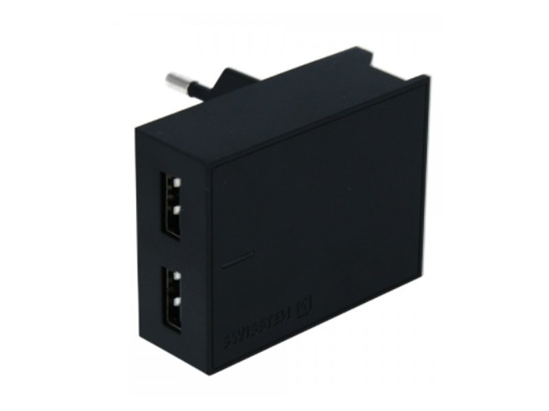 SWISSTEN Kućni Punjač 3A 2xUSB Lightning (Crna) cena karakteristike ...