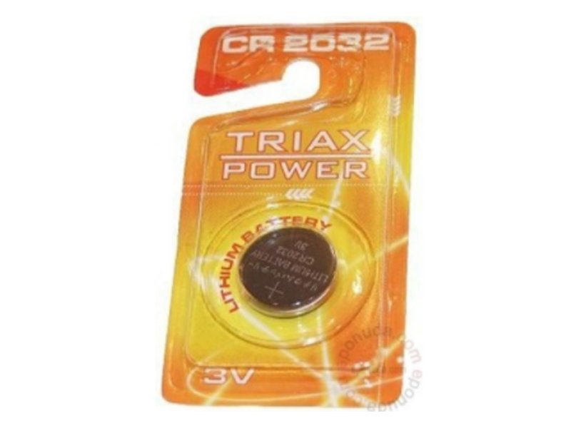 TRIAX Baterija CR2032 Litijum CMOS cena karakteristike komentari ...