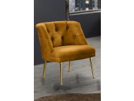 ATELIER DEL SOFA Fotelja Roma Gold Metal Mustard cena karakteristike ...