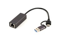 GEMBIRD A-USB3AC-LAN-01 USB 3.1 + type-C Gigabit network adapter, space ...