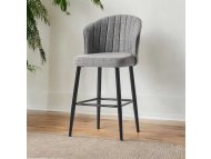 HANAH HOME Set 4 barske stolice Rubi Grey Black cena karakteristike ...