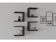 HANAH HOME Zidna polica Base Anthracite cena karakteristike komentari ...