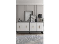 HANAH HOME Komoda Figora Anthracite White cena karakteristike komentari ...